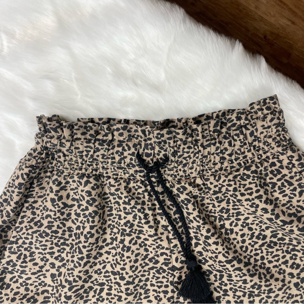 Abercrombie & Fitch Leopard Print Linen Shorts. Sz:Xs. - Gem